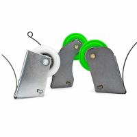 China Adjustable Nylon POM Sliding Door Roller Galvanized Steel Wardrobe Door Roller for Hotel Closet Window for sale