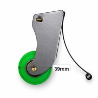 China Adjustable Nylon POM Sliding Door Roller Galvanized Steel Wardrobe Door Roller for Hotel Closet Window for sale