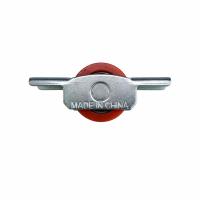 China Modern Updated Single Ball Bearing Galvanized Sliding Roller Wheel  for Aluminium UPVC Window for sale