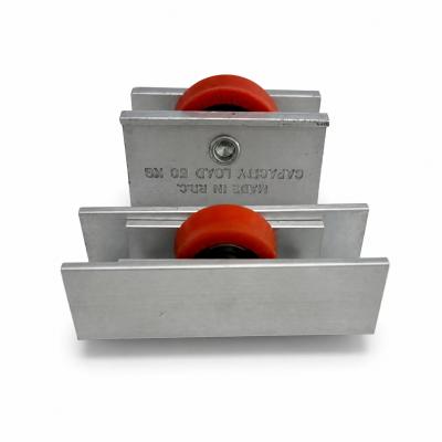 China Home Office Hotel Ultra Quiet Nylon POM Single Wheel Aluminum Alloy Custom Smooth Rolling Sliding Window Door Roller for sale