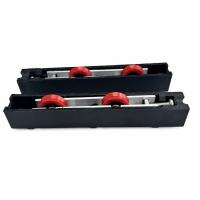 China Heavy Duty Rust Proof Double Wheel Nylon POM Weatherproof Smooth Rolling Durable Multiple Sizes Sliding Window Door Roller for sale