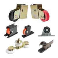 China Single Wheel Color Zinc Plated Sliding Window Door Cabinet Rollers  Aluminium Rail for Hotel Systems Gates for sale