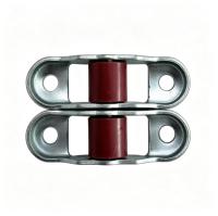 China 1mm Thickness Low Noise Rust Proof Sliding Door Roller Nylon POM Galvanized Window Roller Hardware for sale