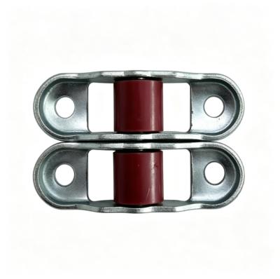 China 1mm Thickness Low Noise Rust Proof Sliding Door Roller Nylon POM Galvanized Window Roller Hardware for sale