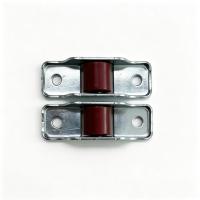 China 1mm Thickness Low Noise Rust Proof Sliding Door Roller Nylon POM Galvanized Window Roller Hardware for sale