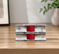 China 1mm Thickness Low Noise Rust Proof Sliding Door Roller Nylon POM Galvanized Window Roller Hardware for sale