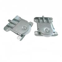 China Spring Loaded Sliding Door Roller with Iron Housing and Nylon Wheel for Wardrobe Door Hardware for sale