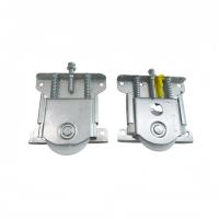 China Spring Loaded Sliding Door Roller with Iron Housing and Nylon Wheel for Wardrobe Door Hardware for sale