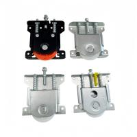China Spring Loaded Sliding Door Roller with Iron Housing and Nylon Wheel for Wardrobe Door Hardware for sale