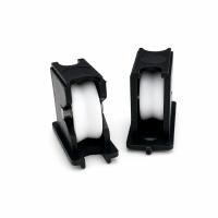 China Low Profile Nylon Wheel Screen Roller with Black Plastic Bracket for 8mm Narrow Track Peru Construction Hardware for sale