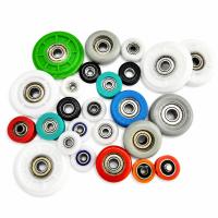 China Custom Logo Low Noise Rust-proof Plastic Roller and Plastic Wheel for Sliding Door Window Shower Cabinet Wardrobe Furniture Hardware for sale