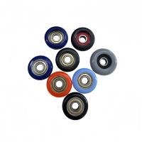 China U Groove V Groove Plastic Track Roller Wheels with Ball Bearings for Sliding Door Window Furniture Hardware OEM for sale