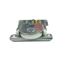 China Aluminum Alloy Sliding Wardrobe Door Roller Nylon Wheel Adjustable Furniture Cabinet Pulley Assembly Hardware for sale