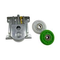 China Aluminum Alloy Sliding Wardrobe Door Roller Nylon Wheel Adjustable Furniture Cabinet Pulley Assembly Hardware for sale