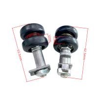 China Cam Balkon Rulman 608zz Super Precision Double Nylon Wheel T Bracket Adjustable Turkey Balcony Door Roller for sale