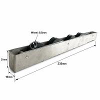 China Cam Balkon Kapi Teker Turkey Glass Balcony 4 Wheel Long Bar Roller Stainless Steel Adjustable Heavy Duty SDT for sale