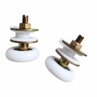 China Bathroom Shower Enclosure Roller White Nylon 30mm Waterproof Color Zinc Deep Groove Bearing Adjustable SDT for sale