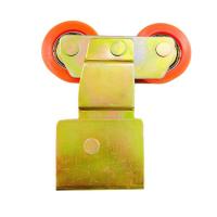 China Nylon Sliding Gate Wheel Double Roller Sliding Door Hardware Heavy Duty Gate Roller Wheel for Industrial Door System for sale