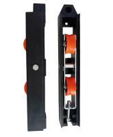 China Sliding Door Roller Replacement Tandem Double Wheel with Height Adjustment Screw for Glass Door Window Gate Curtain Track for sale