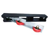 China Replacement Tandem Double Wheel with Height Adjustment Screw Ball Bearing for Glass Door Window Gate Sliding Door Roller for sale