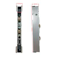China Galvanized Spring Adjustable Double Wheel Sliding Door Roller Heavy Duty V Groove Track Sliding Window Roller Hardware for sale