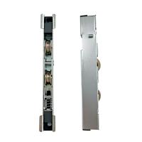 China Galvanized Spring Adjustable Double Wheel Sliding Door Roller Heavy Duty V Groove Track Sliding Window Roller Hardware for sale