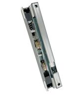 China Galvanized Spring Adjustable Double Wheel Sliding Door Roller Heavy Duty V Groove Track Sliding Window Roller Hardware for sale