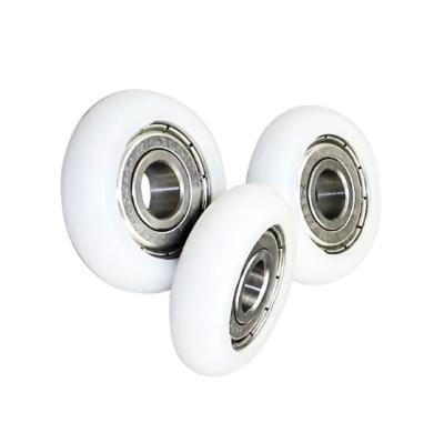 China High Quality POM Nylon Plastic Coated Sliding Roller Bearing Silent 625ZZ Roller Wheel for Furniture Windows Sliding Doors for sale