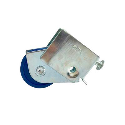 China Modern Heavy-Duty Galvanized Iron Window Roller with Blue Nylon Wheel 22mm Diameter V-Slot Pulley for Hotel Sliding Door System for sale