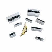 China Garrucha R20 Double Nylon Wheel Aluminum Alloy Bracket Sliding Window Roller for Peru Sistema 80 Hardware Wholesale for sale