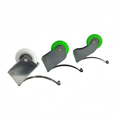 China Iron Bracket Spring Assembly Closet Door Roller with Plastic Wheel for Sliding Door and Wardrobe Door for sale