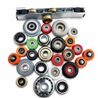 China Corrosion Resistant Sturdy Sliding Door Roller Ball Bearing Pulley Nylon POM Plastic Coated 608zz Shutter Roller for sale