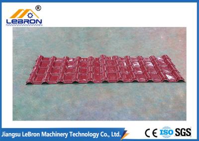 China Metal Glazed Tile Roll Forming Machine 8m/min 0.5-0.8mm Thickness Chrome Plated Rollers for sale