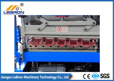 China High Capacity Glazed Tile Roll Forming Machine 1000mm Width 5.5kw Fully Automatic for sale