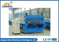 China Dual Sheet Wall Panel Roll Forming Machine Customized Feeding Width High Forming Speed for sale