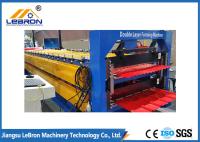 China Color Steel Tile Double Layer Roll Forming Machine Customized Profile PlC Control System for sale
