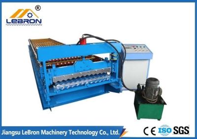 China Hydraulic Cut Corrugated Sheet Roll Forming Machine 850mm Effective Width 8-12m/min for sale
