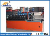 China PLC Controlled Door Frame Roll Forming Machine 0.3-0.8mm Thickness 10-20m/min for sale