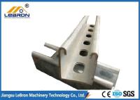 China Solar Strut Roll Forming Machine 18 Stations 80mm Shaft Blue Color PI PG Material for sale
