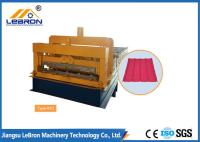 China 6500mm Glazed Roof Tile Roll Forming Machine Hydraulic Mould Cutting 380V 5.5kW for sale
