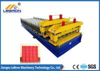 China 6500mm Glazed Roof Tile Roll Forming Machine Hydraulic Mould Cutting 380V 5.5kW for sale