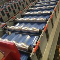 China Color Steel Glazed Tile Roll Forming Machine 16 Rollers 5.5kw PLC Control CE ISO9001 for sale