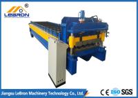 China High Durability Glazed Tile Roll Forming Machine , Blue Step Tile Roll Forming Machine for sale