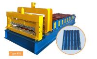 China High Durability Glazed Tile Roll Forming Machine , Blue Step Tile Roll Forming Machine for sale