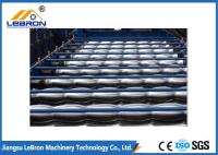 China Automatic Glazed Tile Roll Forming Machine , PLC Control Roof Tile Manufacturing Machine for sale