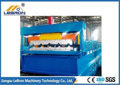 China 5.5kW Hydraulic Cut Corrugated Sheet Roll Forming Machine PLC Servo Guiding 0.3-0.8mm for sale