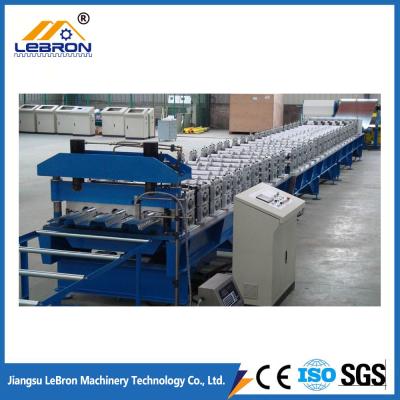 China Floor Deck Roll Forming Machine 5.5kW Hydraulic Unit 0.8-1.2mm Coil Thickness for sale