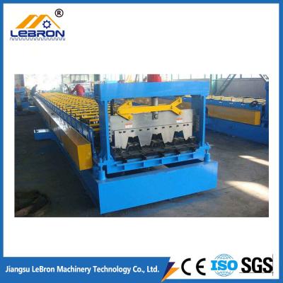 China Full Automatic Floor Deck Roll Forming Machine 0.6-1.5mm Steel Thickness 22kw Motor for sale