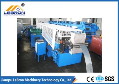 China Blue Roller Shutter Door Roll Forming Machine 0.3-0.6mm 15-20m/min for sale