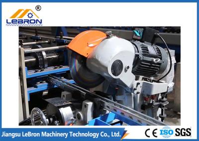 China Hydraulic Cut Strut Channel Roll Forming Machine 19.5kw 15m/min Solar Panel Frame for sale
